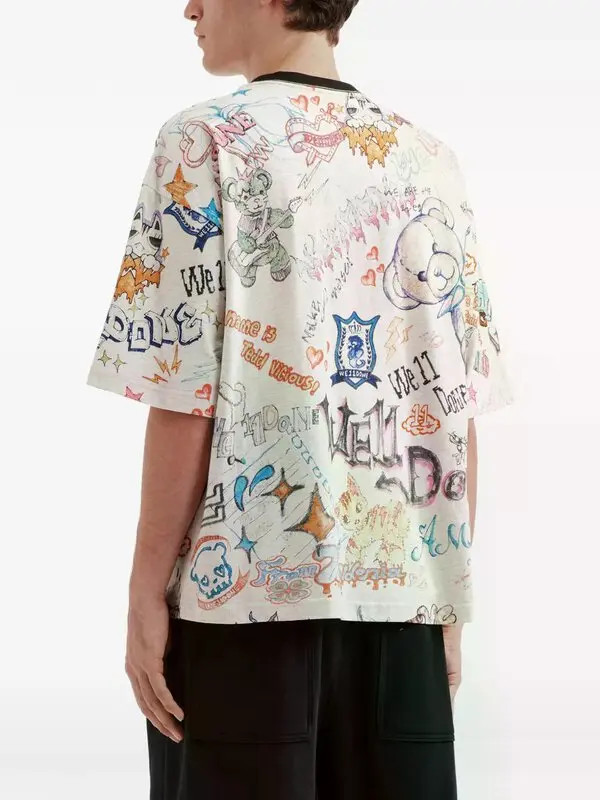 We11Done Graphic-print Cotton T-shirt