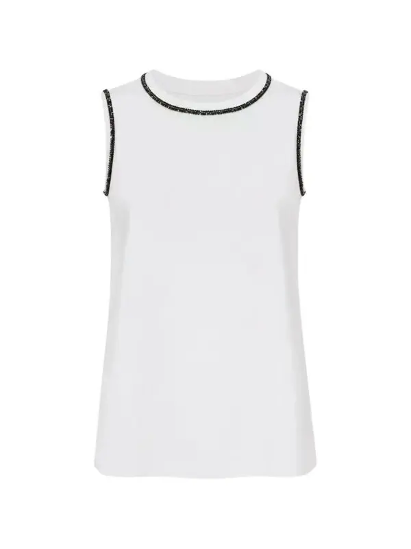 Max Mara Bead-embellished Vest Top