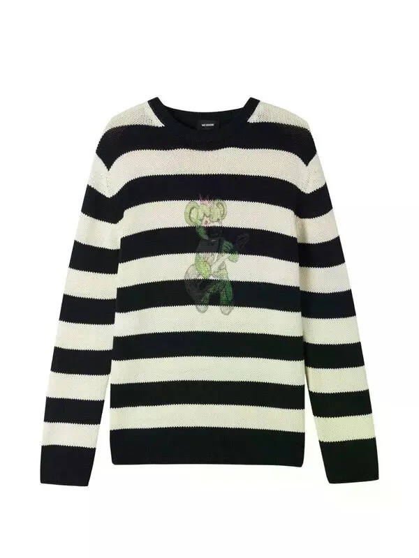 We11Done Striped Graphic-print Jumper