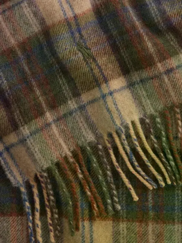 Polo Ralph Lauren Plaid Embroidered-pony Scarf