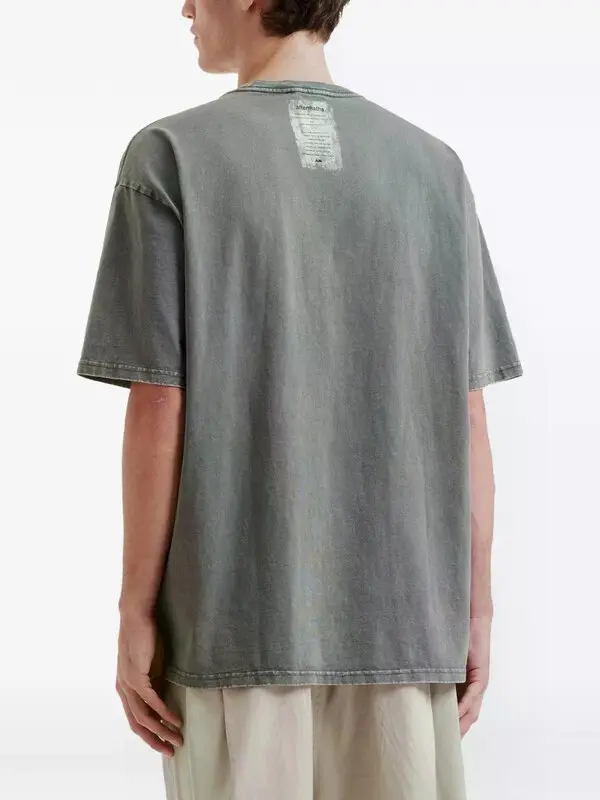 AFTERMATHS Slogan-print Cotton T-shirt