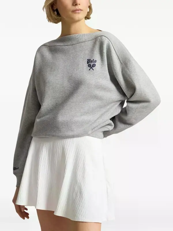 Polo Ralph Lauren Bateau-neck Logo-embroidered Sweater