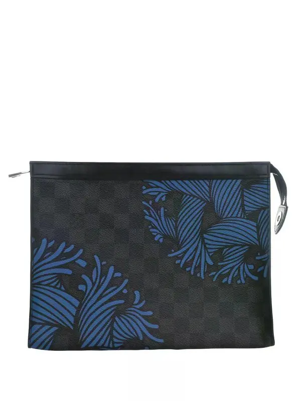LOUIS VUITTON 2016 Christopher Nemeth Damier Graphite Pochette Voyage Rope Mm Clutch Bag - Blue