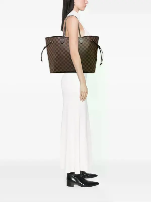 LOUIS VUITTON 2014 Damier Ebene Neverfull Gm Tote Bag - Brown