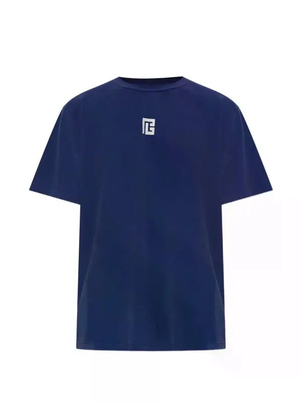 Balmain Logo-embroidered T-shirt
