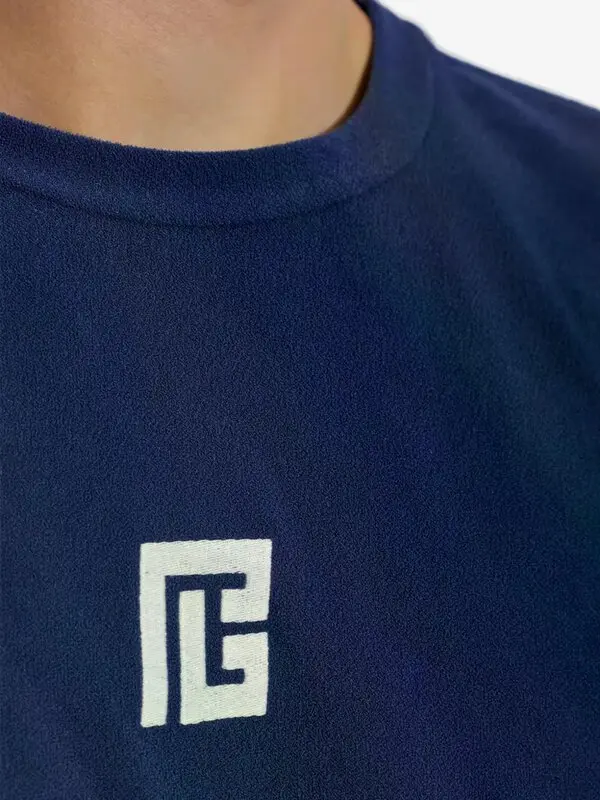 Balmain Logo-embroidered T-shirt