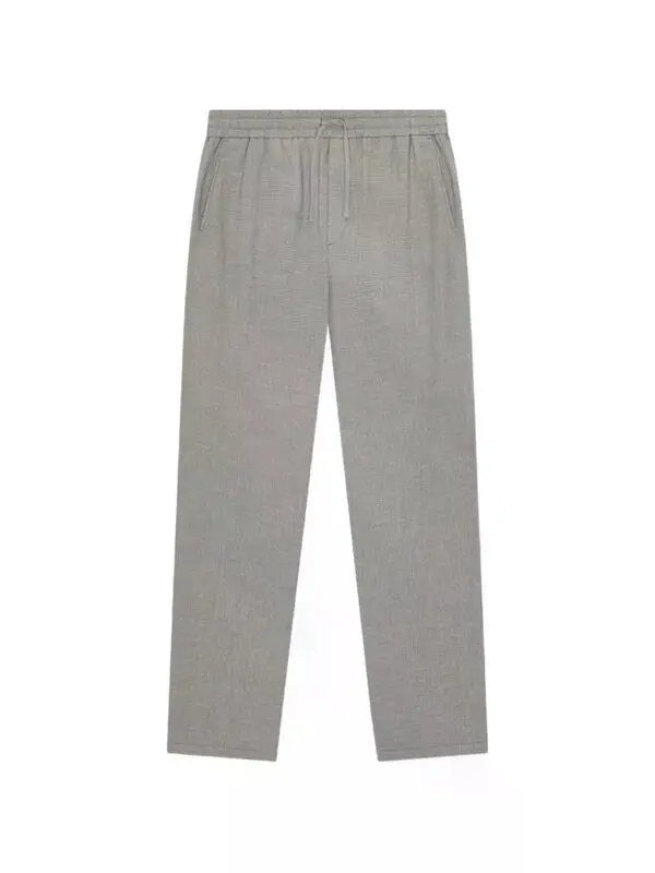 LES DEUX Drawstring-waist Melange Trousers