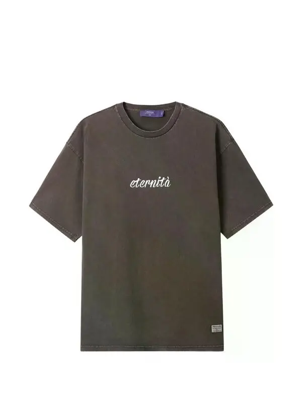 AFTERMATHS Slogan-print Cotton T-shirt