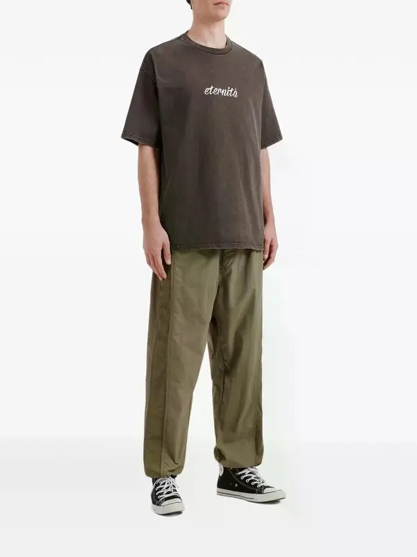 AFTERMATHS Slogan-print Cotton T-shirt