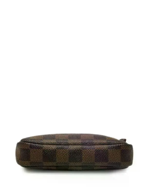 LOUIS VUITTON 2008 Damier Ebene Mini Pochette Accessoires Handbag