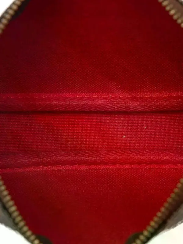 LOUIS VUITTON 2008 Damier Ebene Mini Pochette Accessoires Handbag