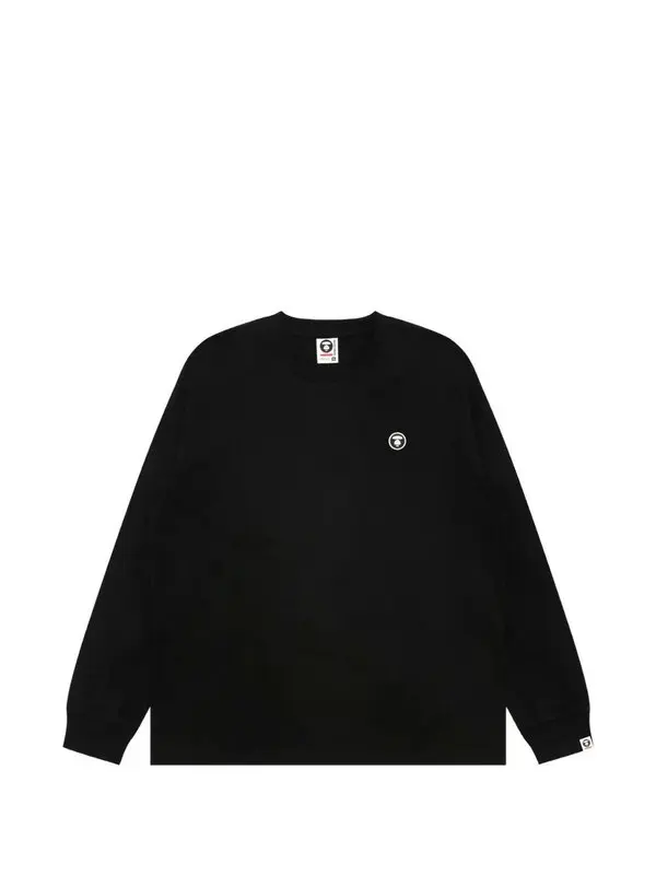 AAPE BY *A BATHING APE Logo-patch Long-sleeve T-shirt - Black