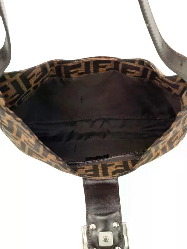 Fendi 2000-2010 Zucca Canvas Shoulder Bag