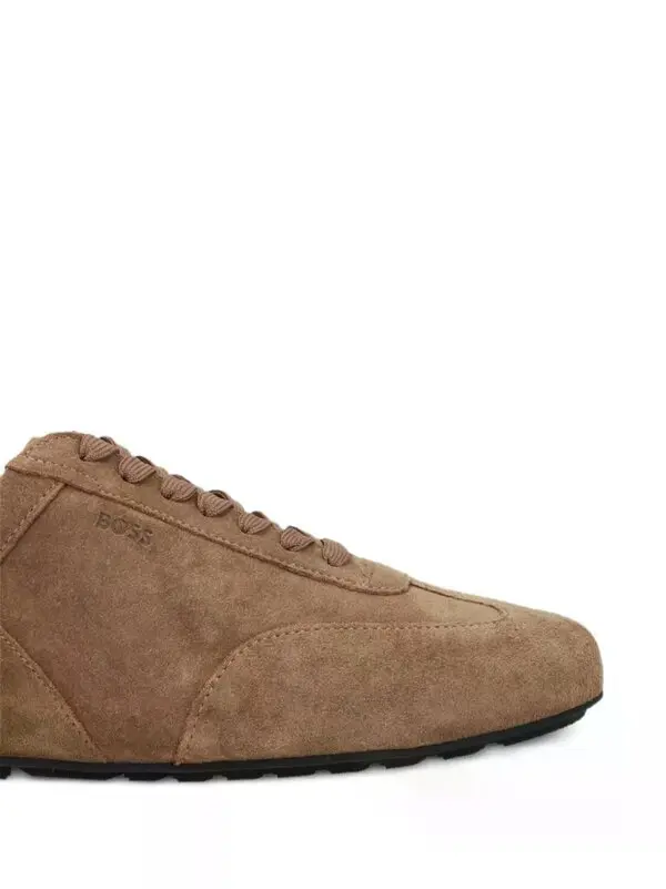 BOSS Suede Trainers With Emed Logo