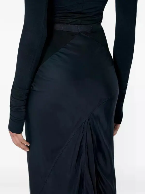 Rick Owens Dbl Asymmetric Midi Skirt