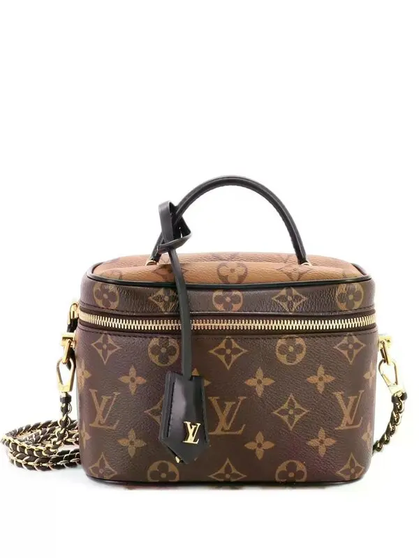 LOUIS VUITTON Vanity Handbag Reverse Monogram Canvas Pm Satchel