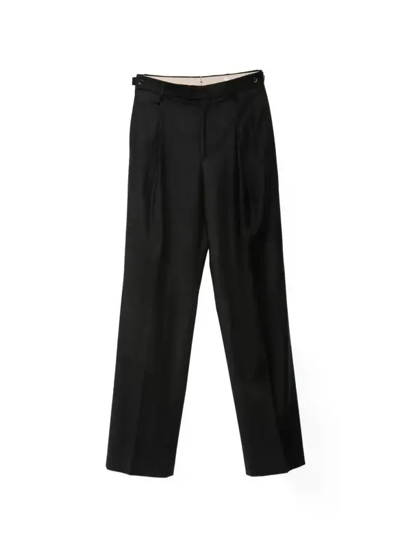 BERWICH Pleated Trousers - Black