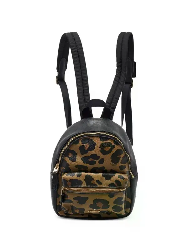 COACH VINTAGE Leopard-print Backpack