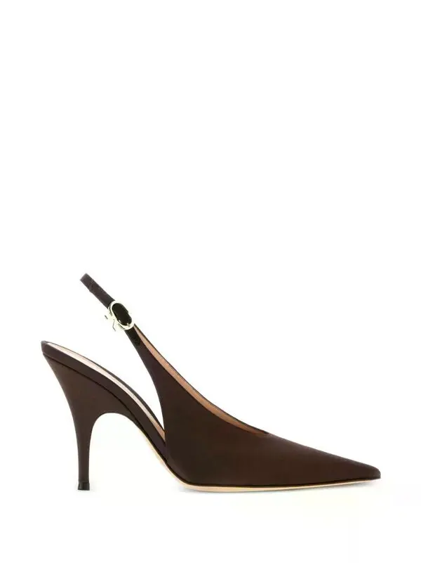 GIANVITO ROSSI Sofia Slingback Pumps - Brown