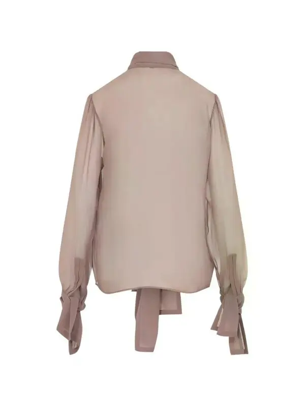 Saint Laurent Lavallière Silk Blouse