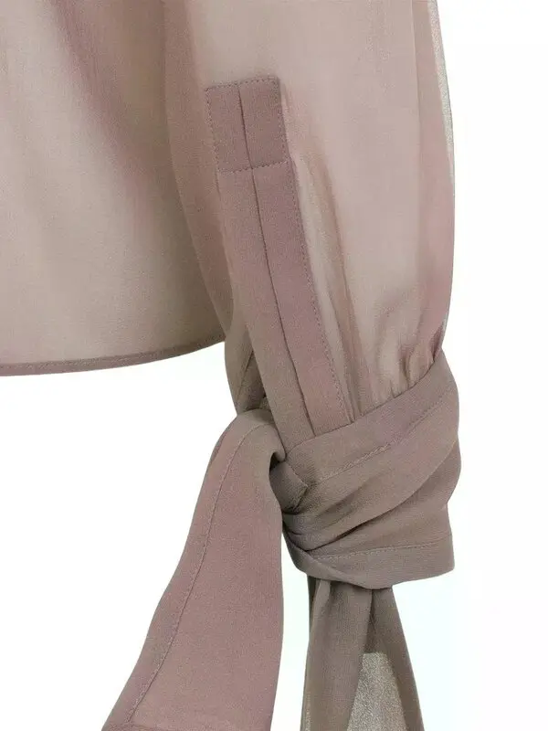 Saint Laurent Lavallière Silk Blouse