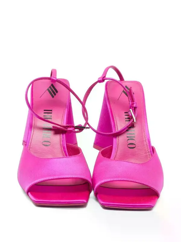 Attico Piper Pyramid-heel Sandals - Pink