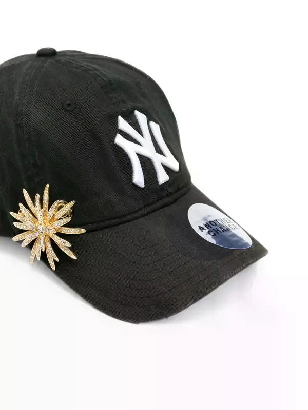 ANOTHER CHANCE Embellished Logo-embroidered Baseball Cap