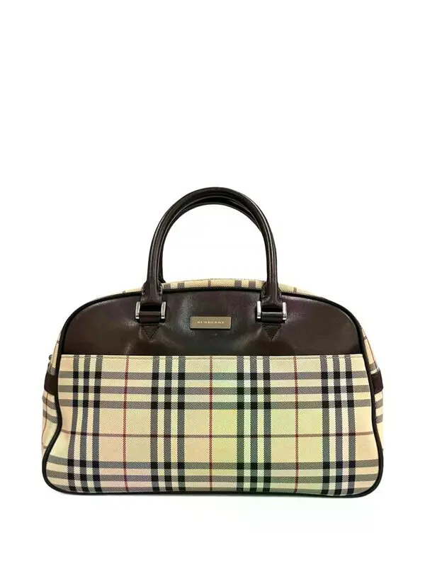 Burberry 2000-2017 House Check Canvas Handbag - Neutrals
