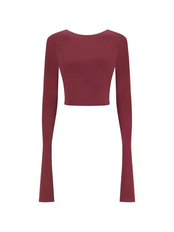 Andamane Lia Open-back Crop Top - Red