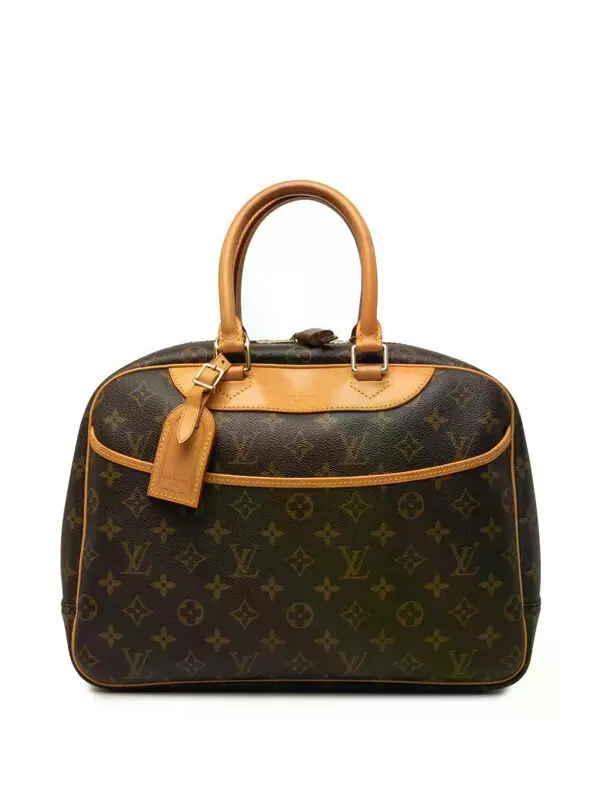 LOUIS VUITTON 1997 Monogram Deauville Handbag - Brown