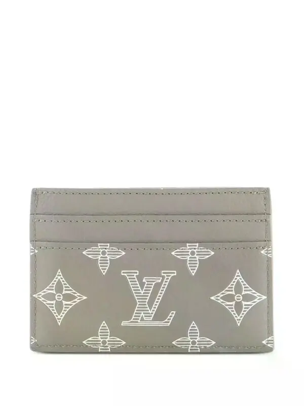 LOUIS VUITTON Double Monogram Shadow Leather Card Holder