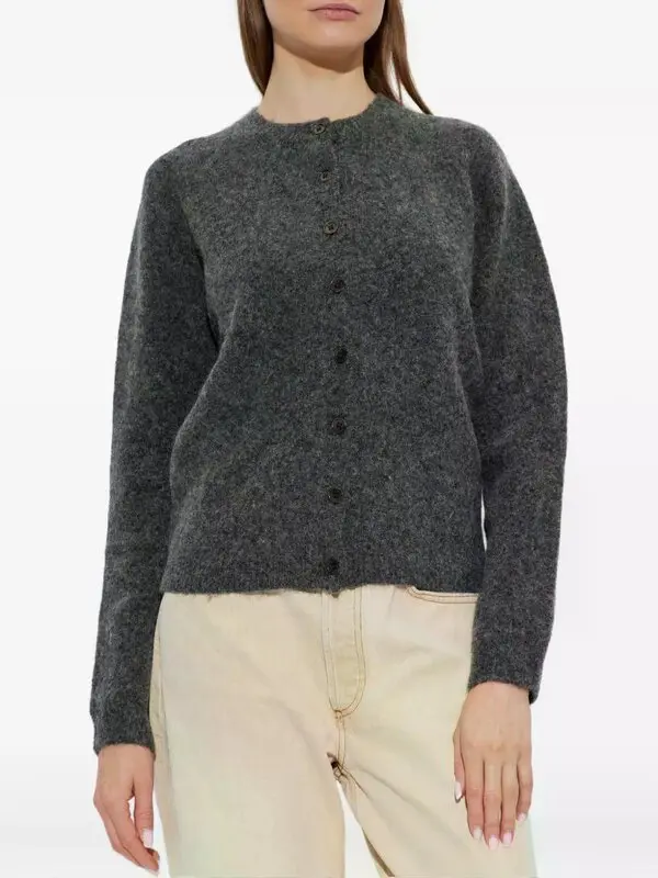 A.p.c. Brushed Button-up Cardigan - Grey