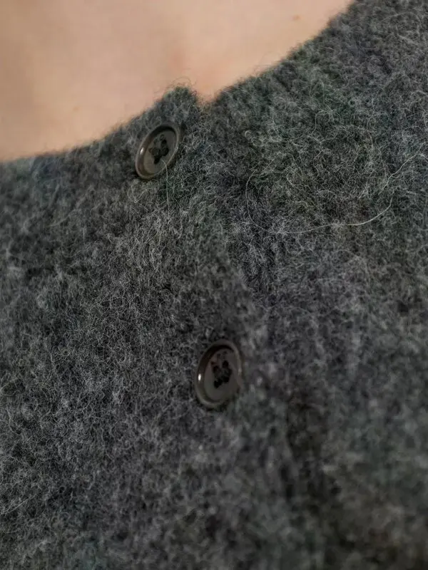 A.p.c. Brushed Button-up Cardigan - Grey