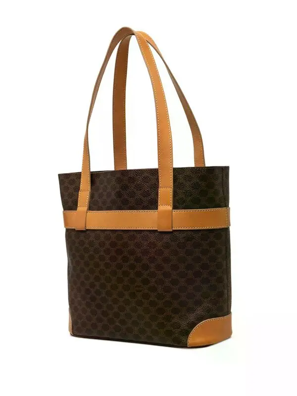 Celine 2001 Macadam Coated Canvas Tote Bag