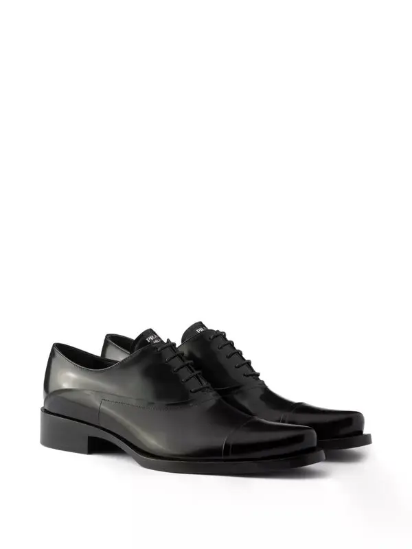 Prada Polished Leather Sneakers
