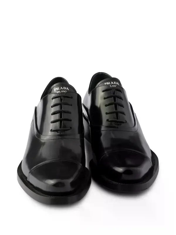 Prada Polished Leather Sneakers
