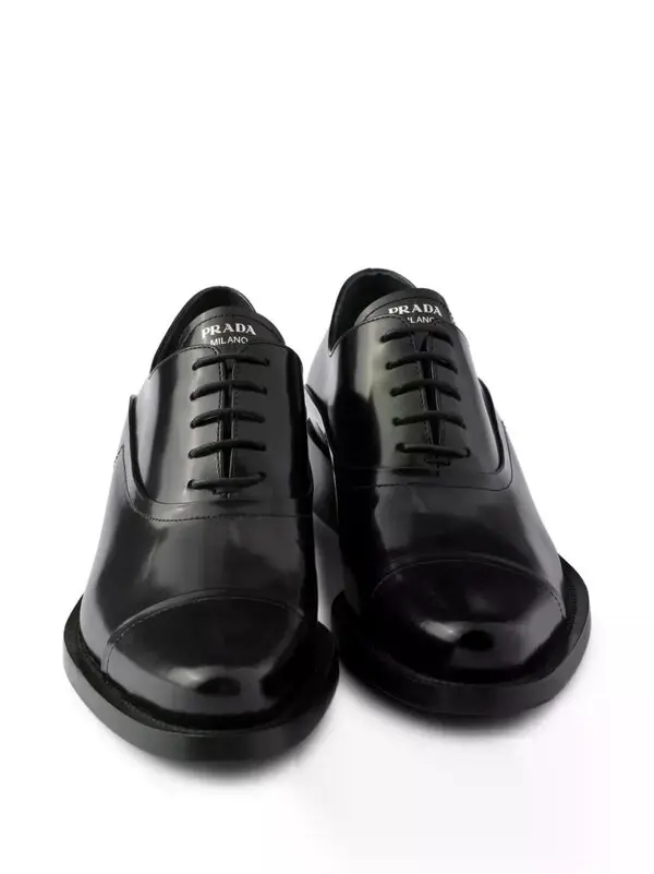 Prada Polished Leather Sneakers