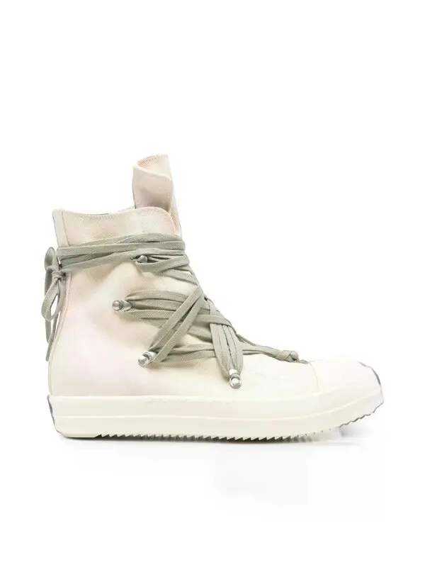 Rick Owens Megalace Pentagram Lace-up Sneakers - Neutrals