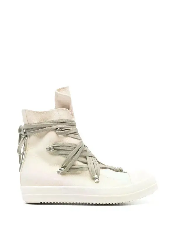 Rick Owens Megalace Pentagram Lace-up Sneakers - Neutrals