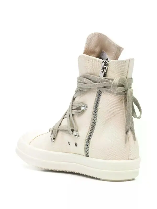 Rick Owens Megalace Pentagram Lace-up Sneakers - Neutrals