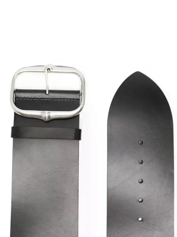 Isabel Marant Étoile Wide Leather Belt - Black