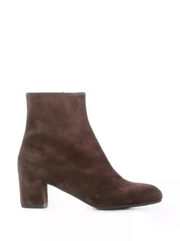 DEL CARLO Suede Ankle Boots - Brown