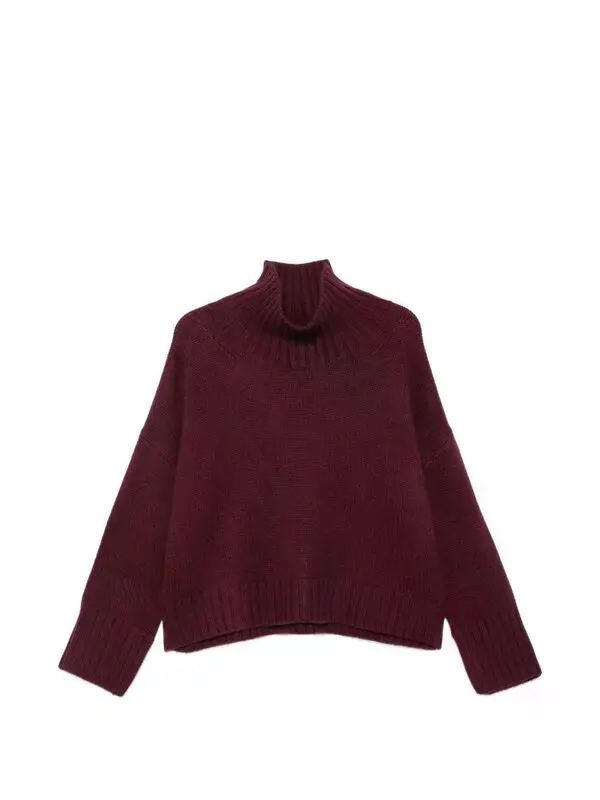 Soft Goat Ribbed-knit Roll-neck Sweater