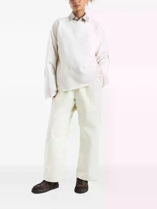 Sofie D'hoore Crew-neck Drop-shoulder Wool Sweater