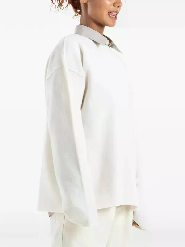 Sofie D'hoore Crew-neck Drop-shoulder Wool Sweater