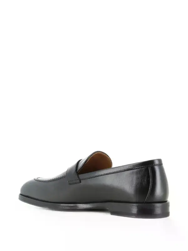 HENDERSON BARACCO Buckle-fastening Leather Loafers - Black