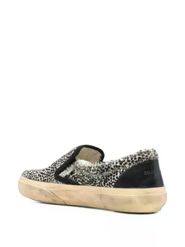 GOLDEN GOOSE Vce Animal-print Slip-on Sneakers