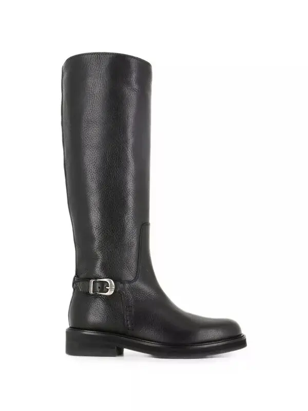 Sartore Buckled Leather Boots
