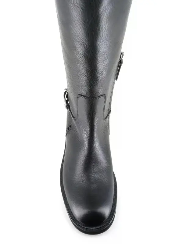 Sartore Buckled Leather Boots