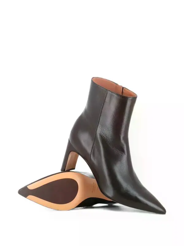 TASSINARI Pointed-toe Leather Ankle Boots